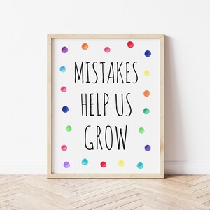 Growth Mindset Classroom Posters - Instant Download, Printable ...