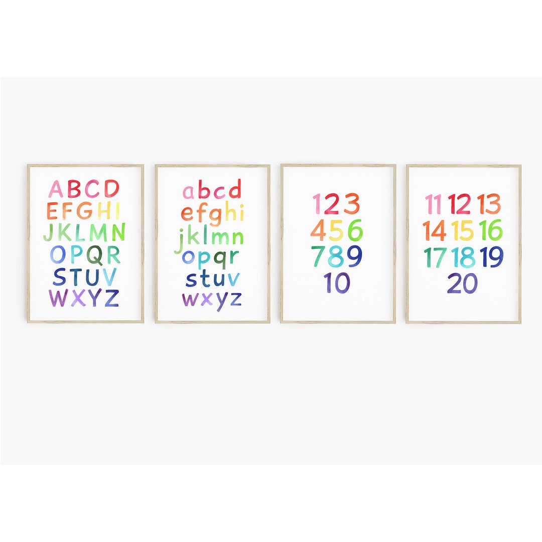 Uppercase and Lowercase Alphabet Set Instant Download, Classroom Decor ...