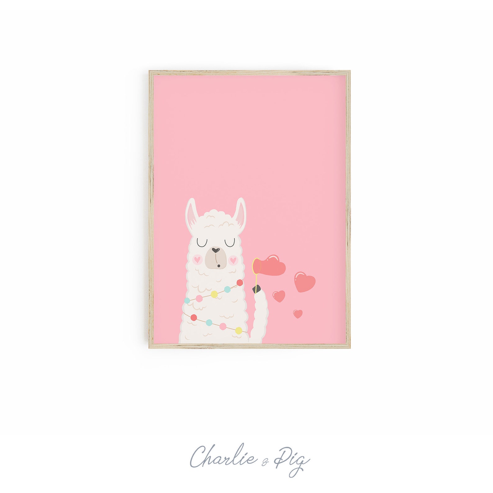 Llama Love Printable Instant Download, Valentines Day Printable ...
