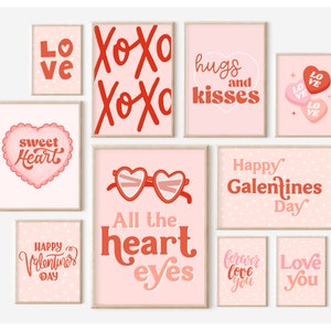 Valentine's Day Printable Gallery Wall Art, Romantic Art Prints ...