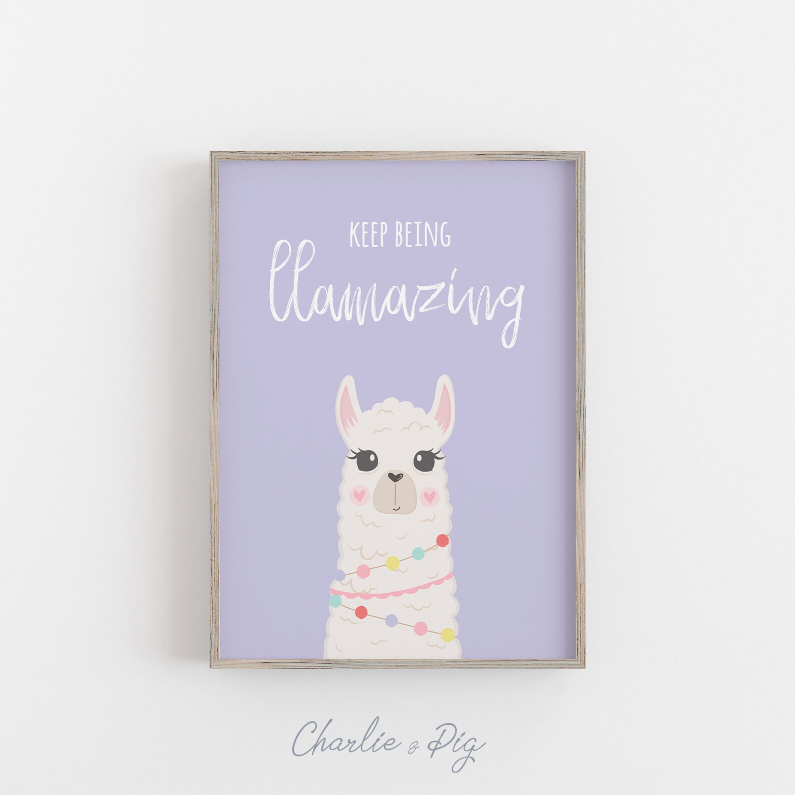 Llama Wall Art Instant Download Llama Print Llama Decor | Etsy