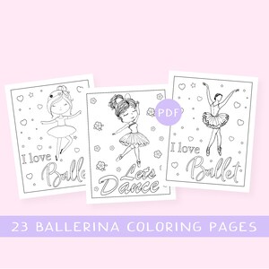 Ballerina Coloring Pages, Ballet Coloring Book, Girls Birthday Activity ...