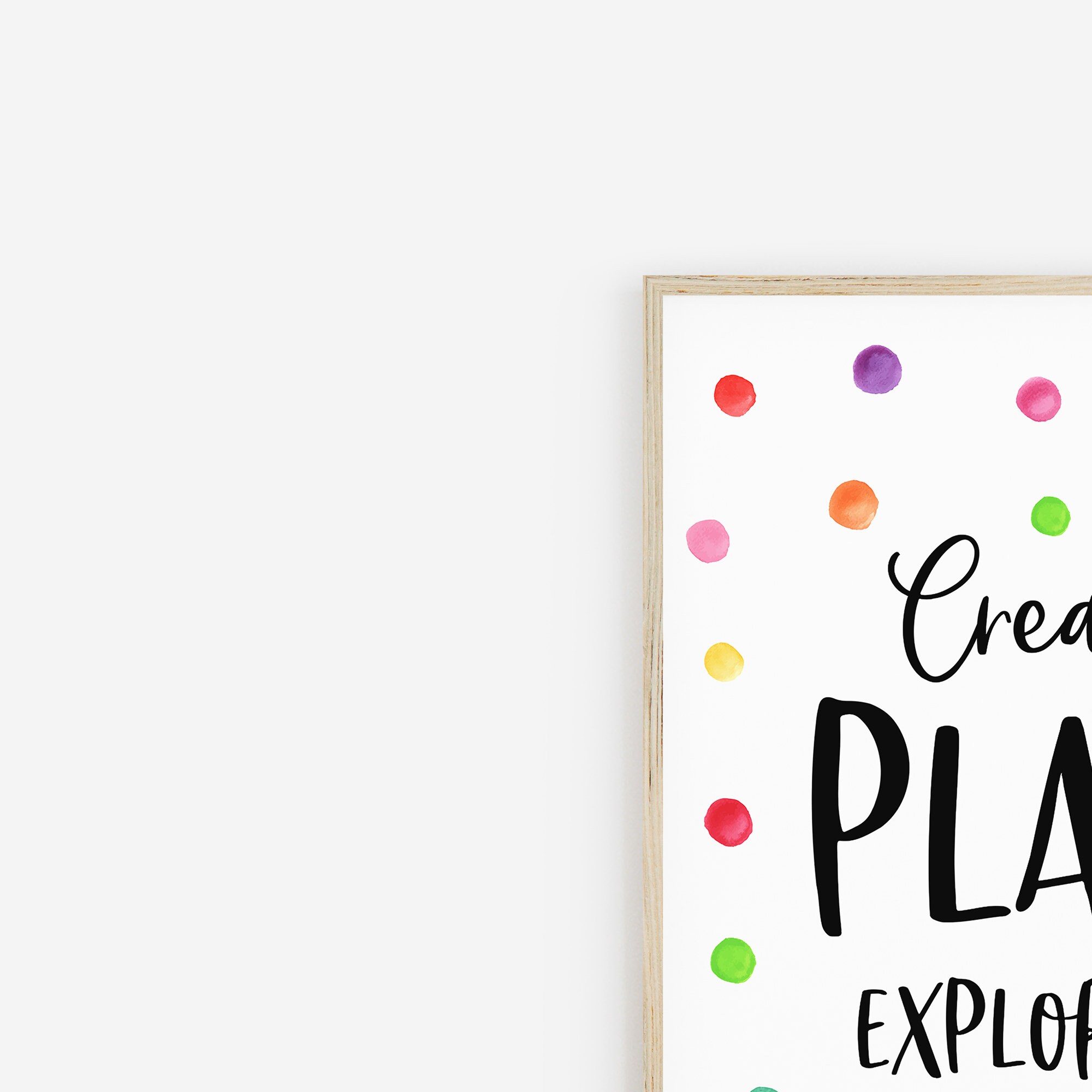 Create Play Explore Printable Instant Download Playroom - Etsy