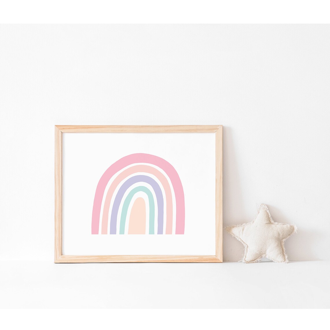 Rainbow Art Print Instant Download Rainbow Printable Girls | Etsy