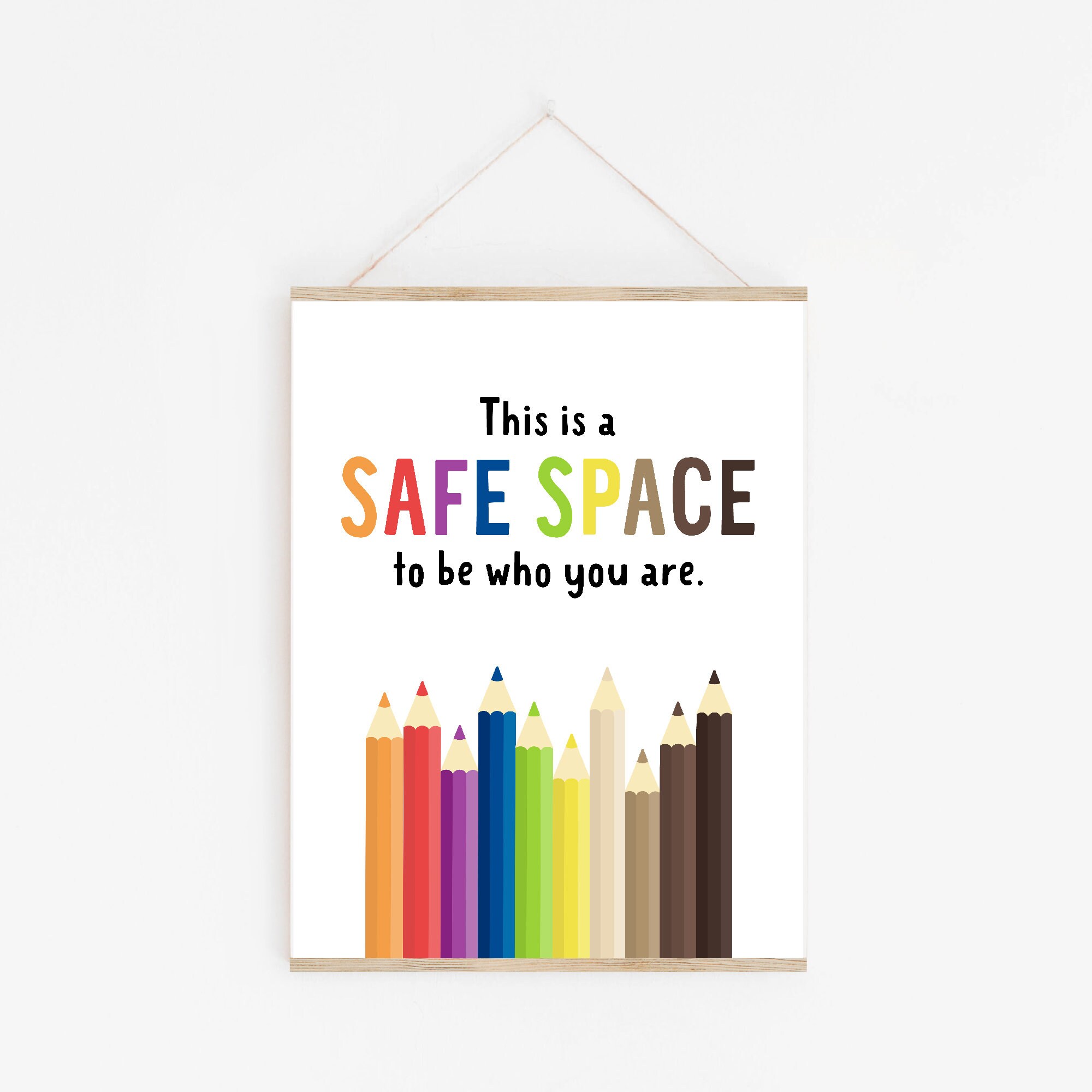 Safe Space Printable Diversity Poster Equality Print - Etsy
