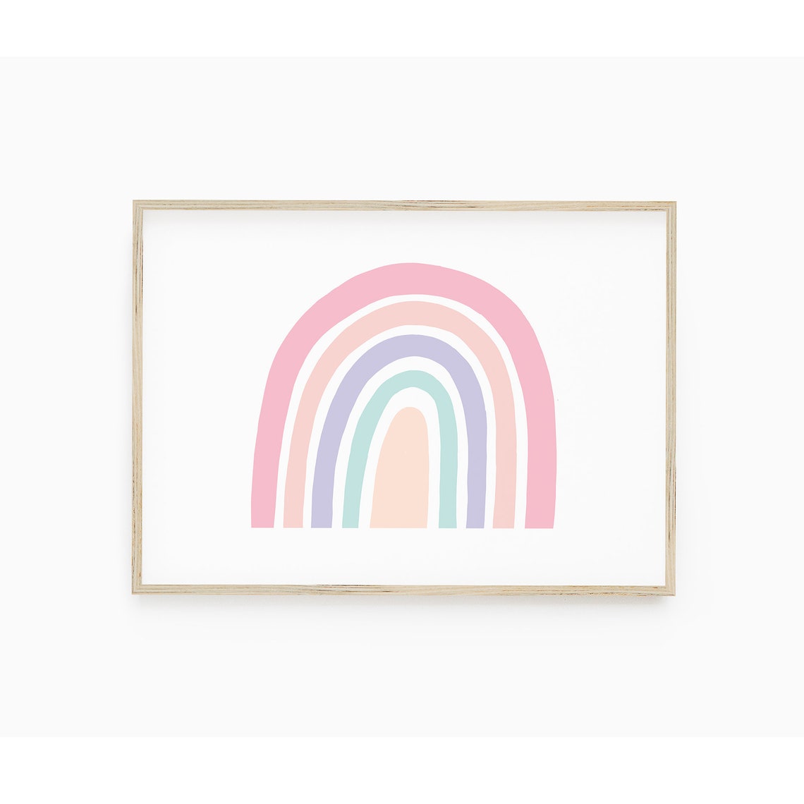 Rainbow Art Print Instant Download Rainbow Printable Girls | Etsy