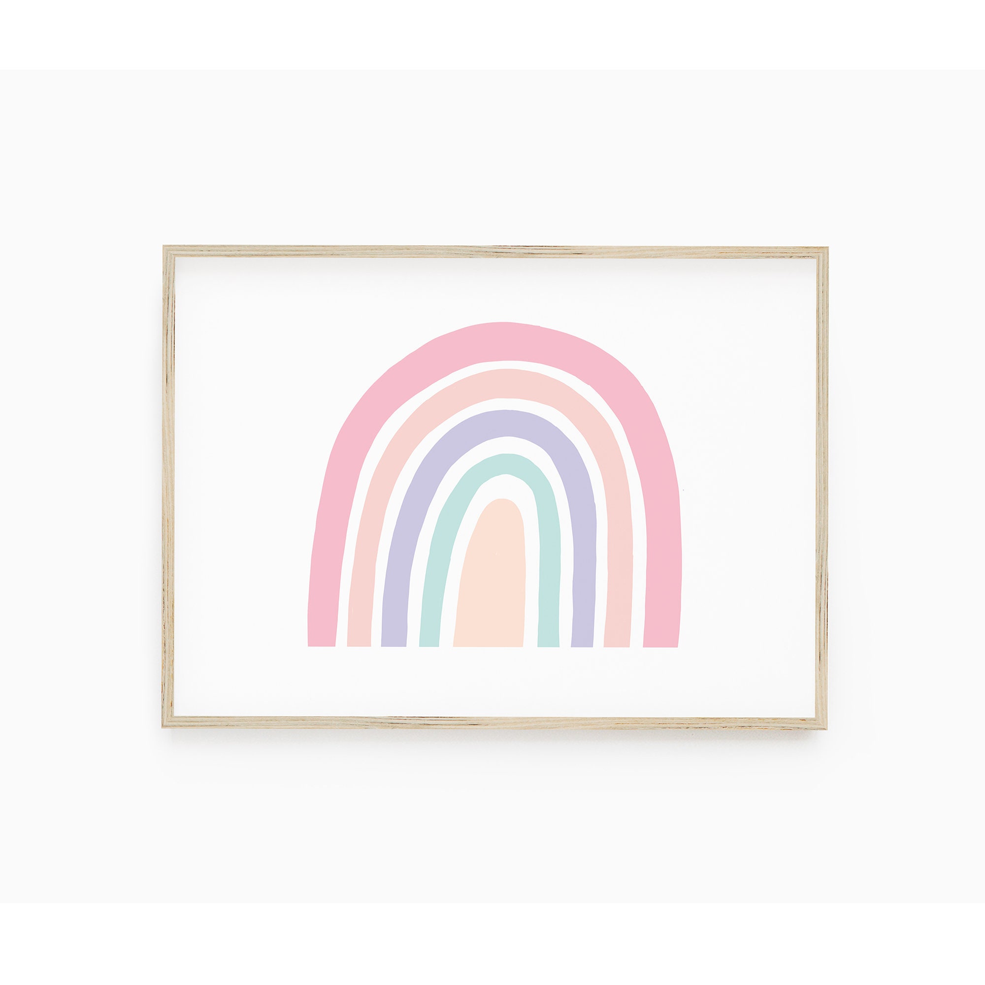 Rainbow Art Print Instant Download Rainbow Printable Girls | Etsy