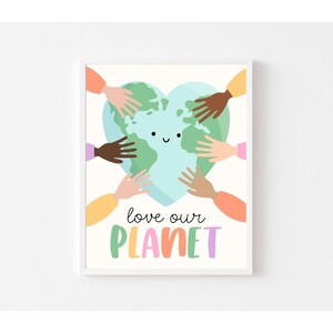 Earth Day School Poster, Love Our Planet Printable, School Bulletin ...