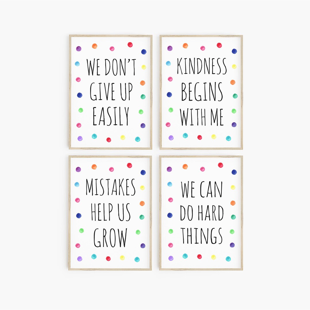Growth Mindset Classroom Posters - Instant Download, Printable ...