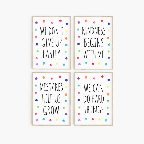 Growth Mindset Classroom Posters Instant Download Printable | Etsy