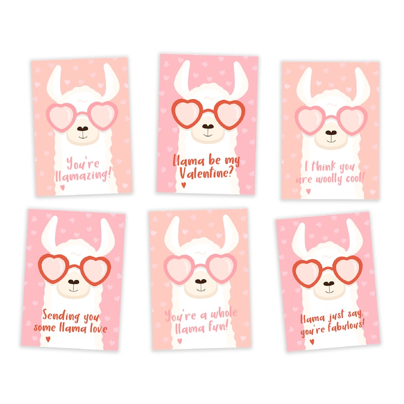 Llama Card - Etsy