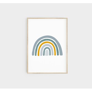 Boys Rainbow Printable - Instant Download, Boys Rainbow Portrait, Boys ...