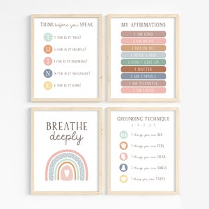 Calming Corner Kit, Set of 15 Posters and Emotion Flashcards ...