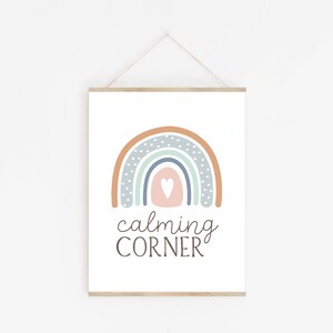 Calm Down Corner Kit, Set of 4 Posters and Feelings Flashcards ...