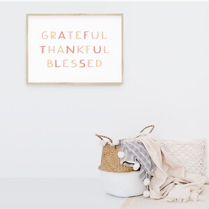 Boho Thanksgiving Printable - Instant Download, Thankful Print, Boho ...