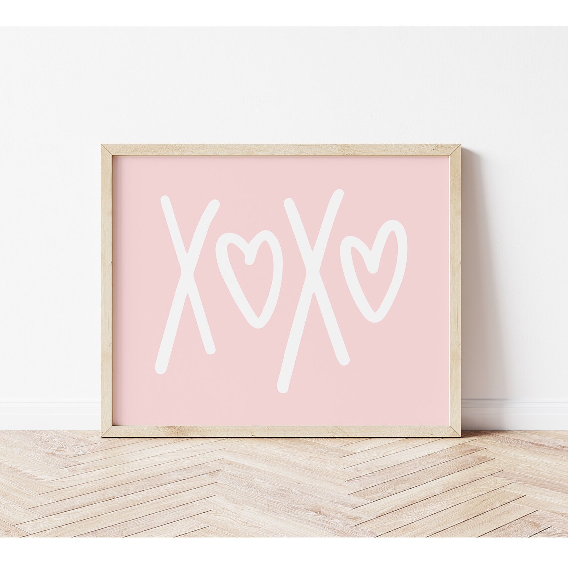 Girls Valentine's Day Print X and O Printable Pink | Etsy