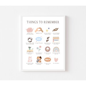 Things to Remember, Therapy Office Decor, Positive Affirmations, School ...