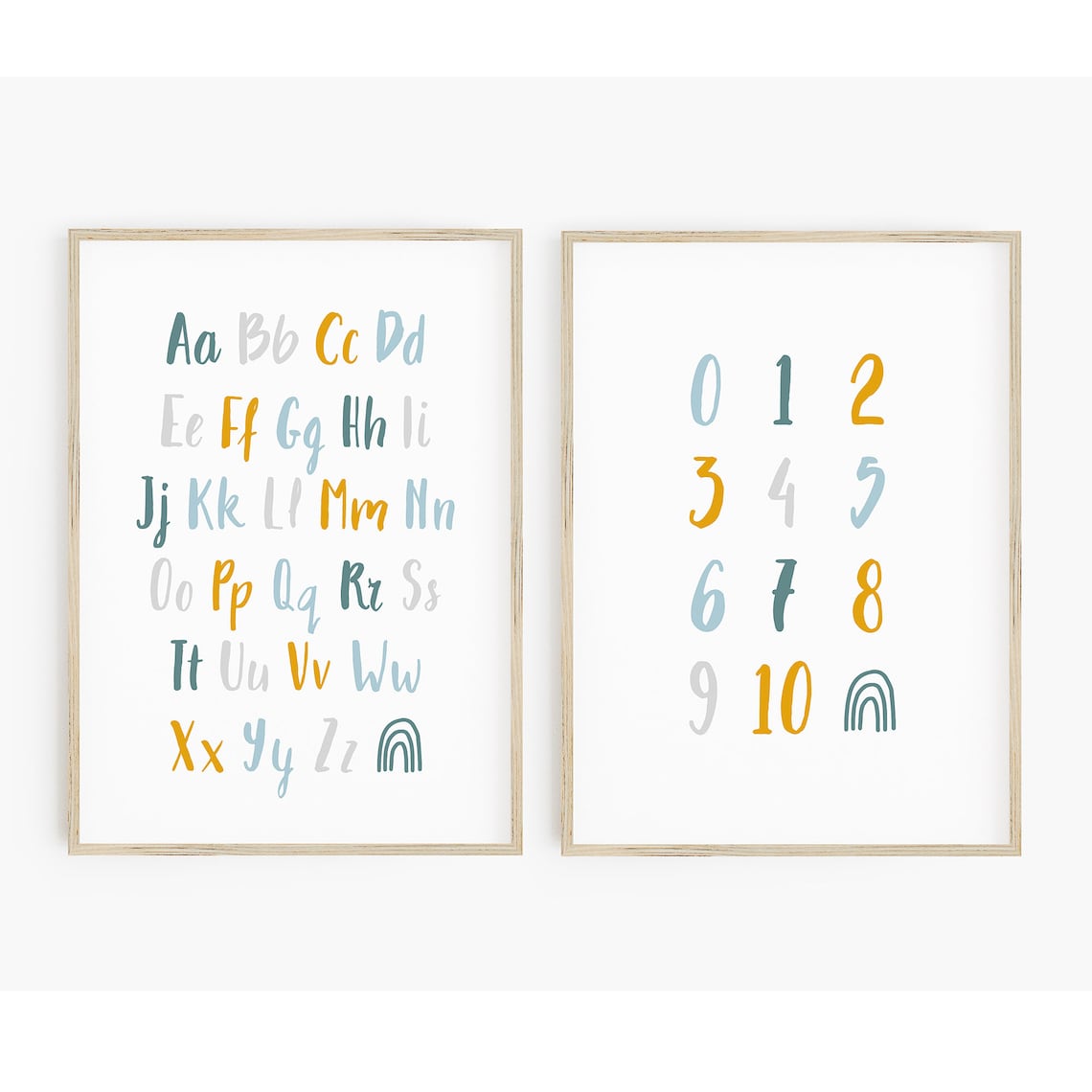 Boys Alphabet Printable Wall Art Set Instant Download - Etsy