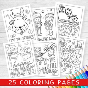 Christmas Coloring Pages, Kids Activity, Classroom Christmas Activity ...