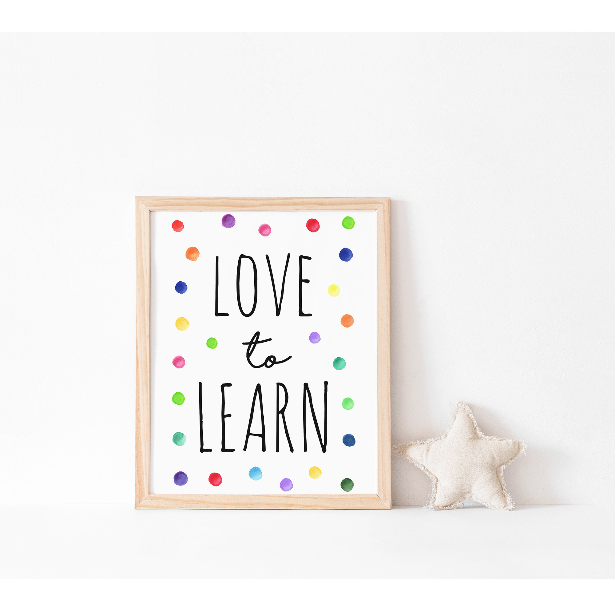 Love to Learn Printable Instant Download Classroom Rainbow | Etsy