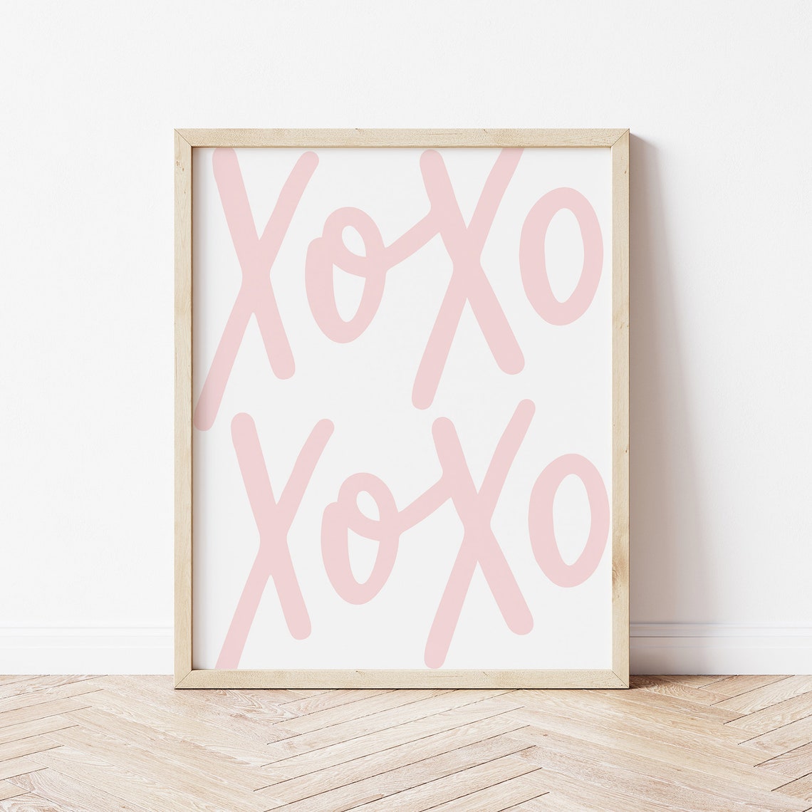 X and O Print - Pastel Pink Hugs & Kisses Art (digital Download) - Etsy