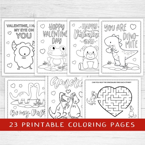 Valentine's Day Coloring Shirt SVG Tractor Coloring SVG | Etsy