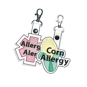 Corn Allergy & USB Medical Info Gift Set, Allergy Key Chain Gift Set ...