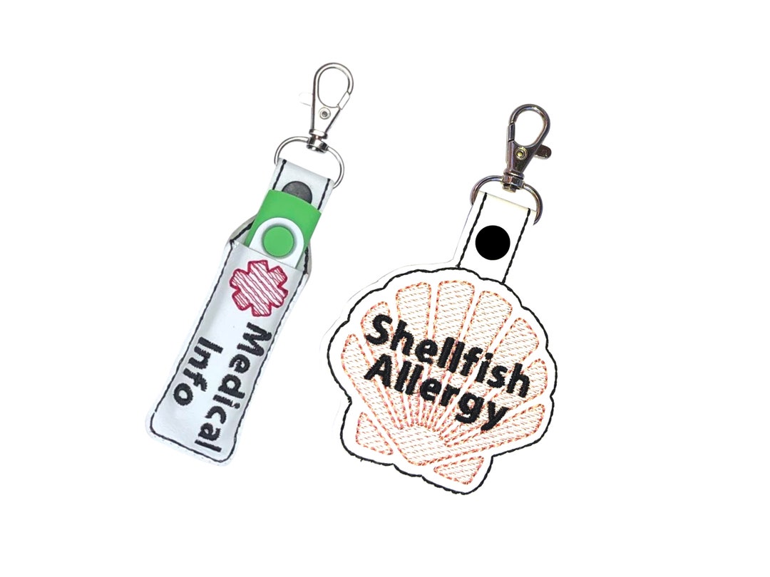 Shellfish Allergy Bag Tag & Medical USB Holder Gift Set - Etsy