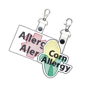 Corn Allergy & USB Medical Info Gift Set, Allergy Key Chain Gift Set ...
