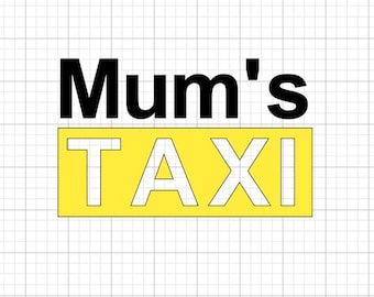 Mom Taxi Decal - Etsy