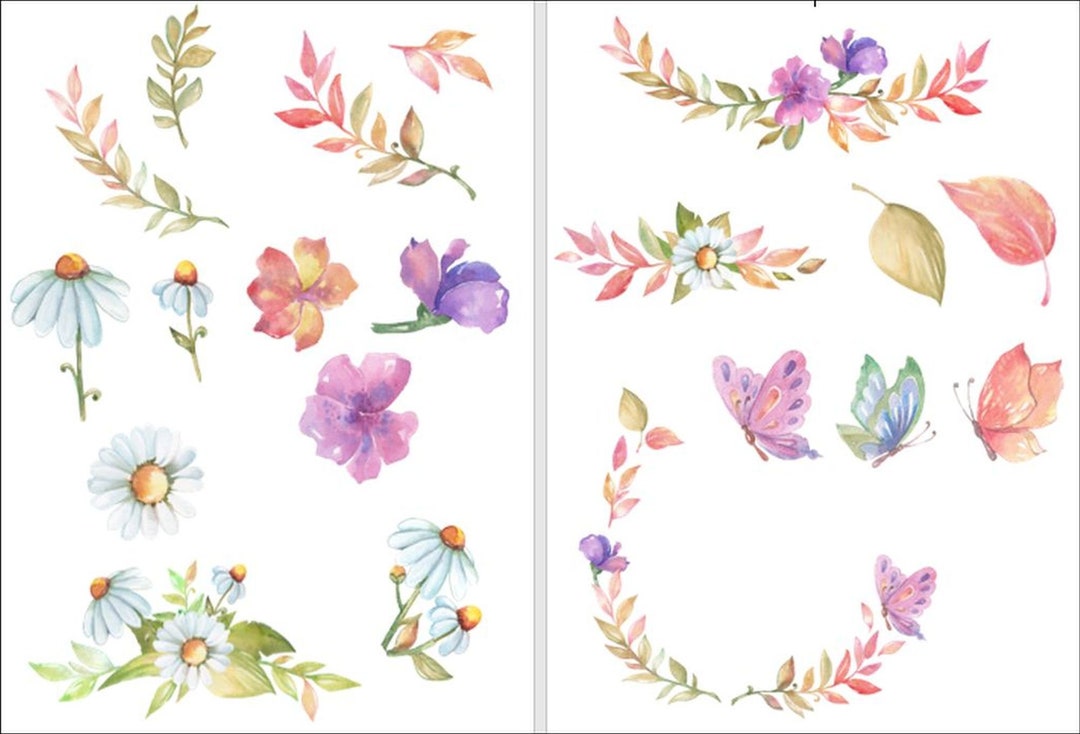 Sublimation Transfers - Flowers Set 1 - Etsy