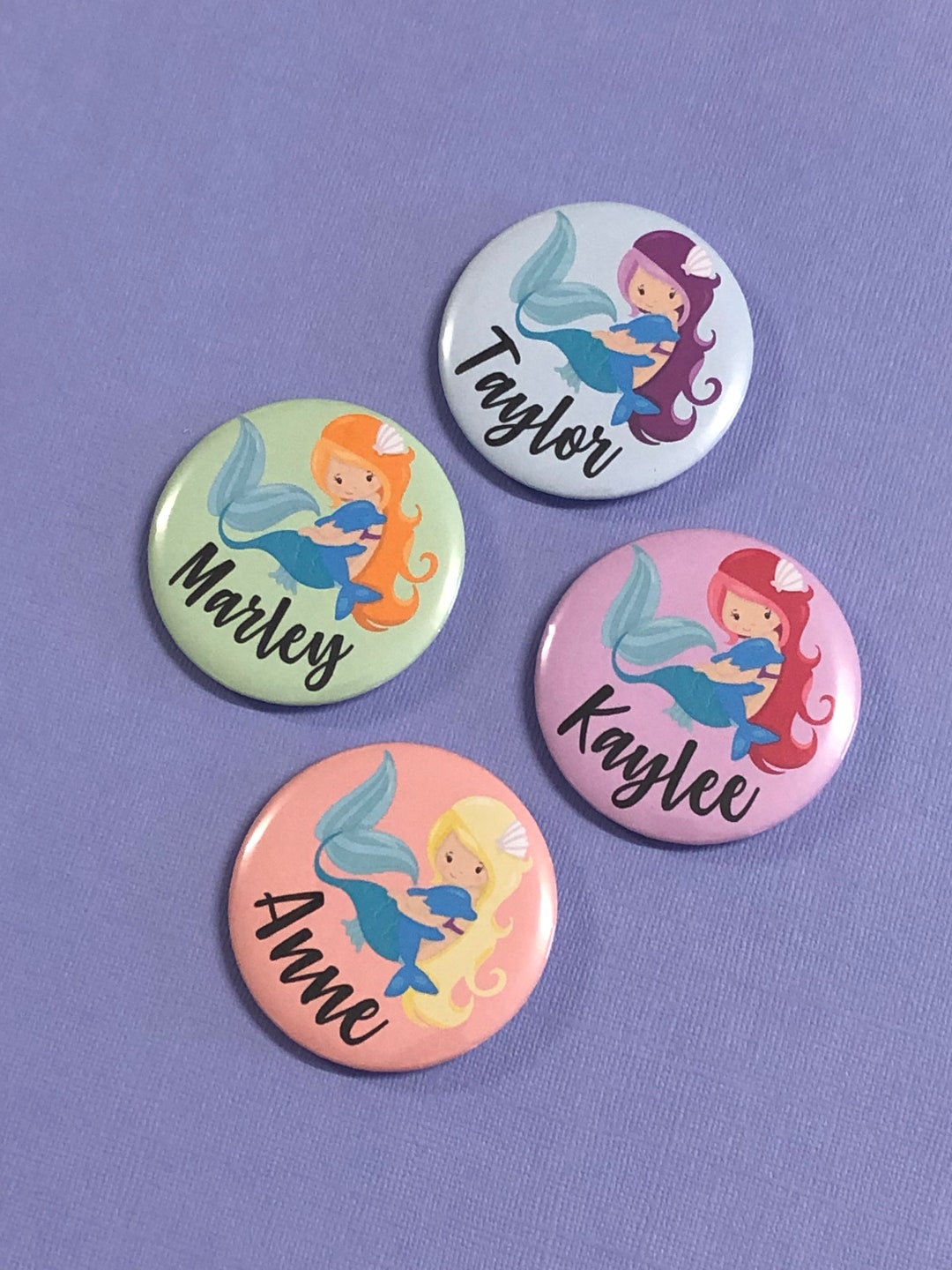 Badges/buttons - Mermaids - Etsy