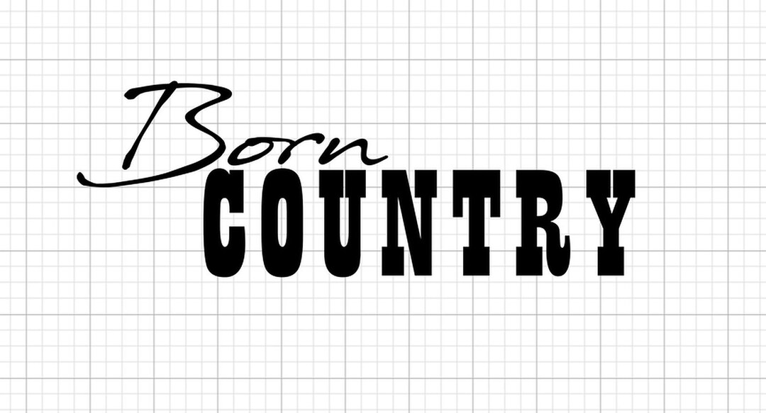 Vinyl Decal - Born Country - Etsy