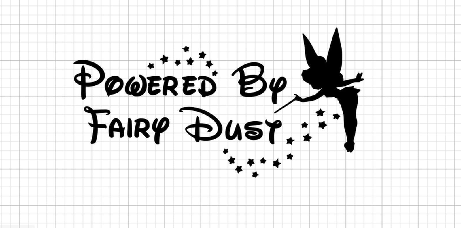 Vinyl Decal - Powered by Fairy Dust - Etsy
