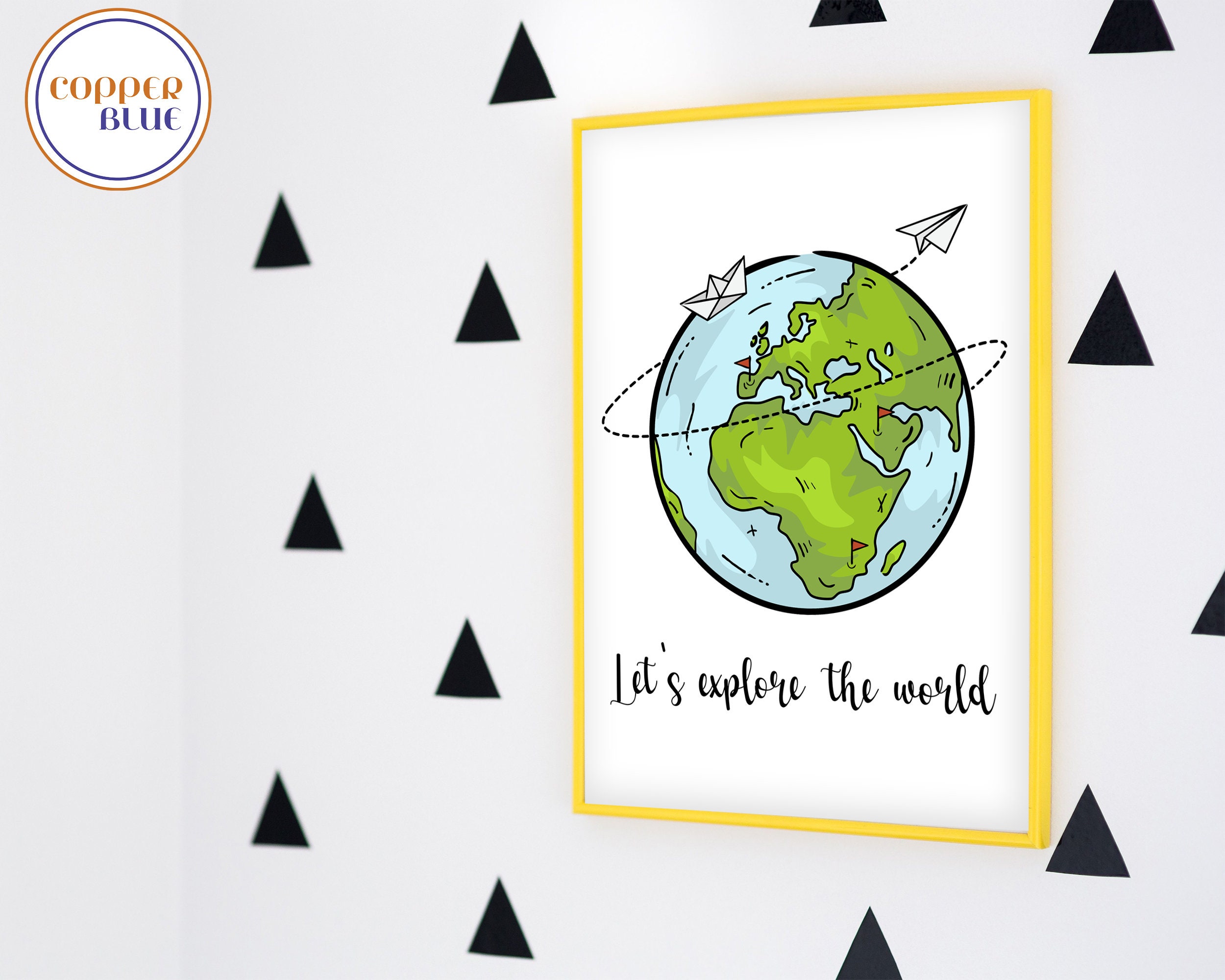 Exploremos el mundo / Póster inspirador / Decoración de - Etsy España