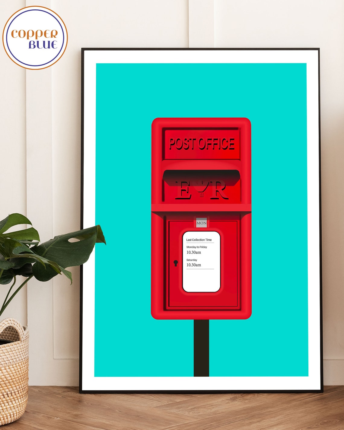 Traditional and Iconically British Postbox Red Square Post - Etsy UK