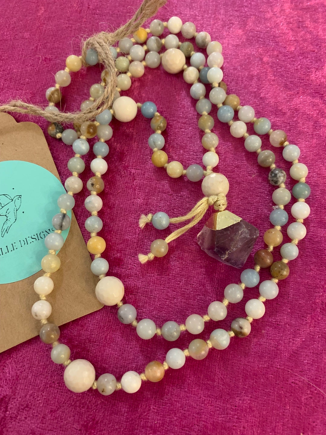 Find Your True Self: Flower Amazonite and Rainbow Fluorite 6mm Beads ...