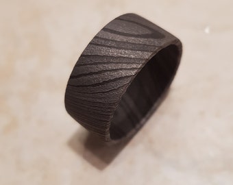 Damascus ring | Etsy