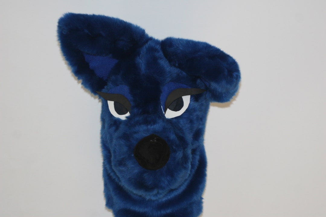 Sassy/angry Dark Blue Monster Dog - Etsy