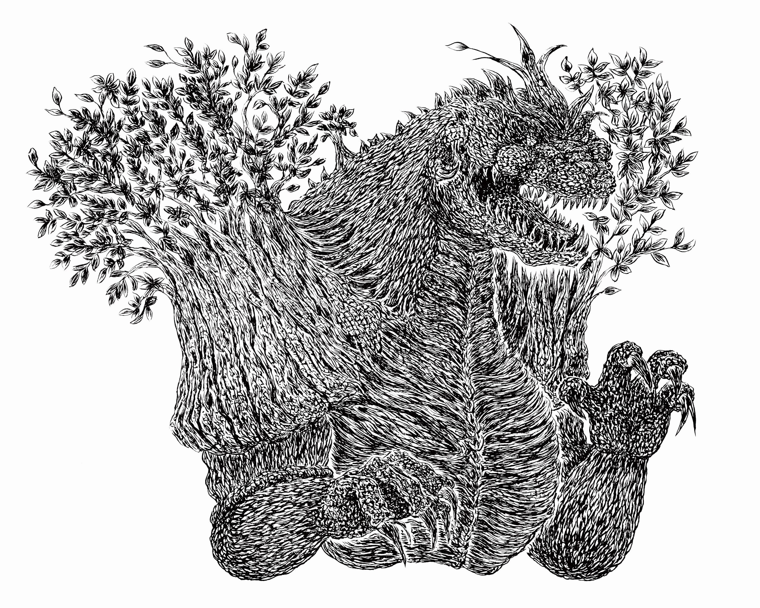 Space Godzilla Tree - Etsy