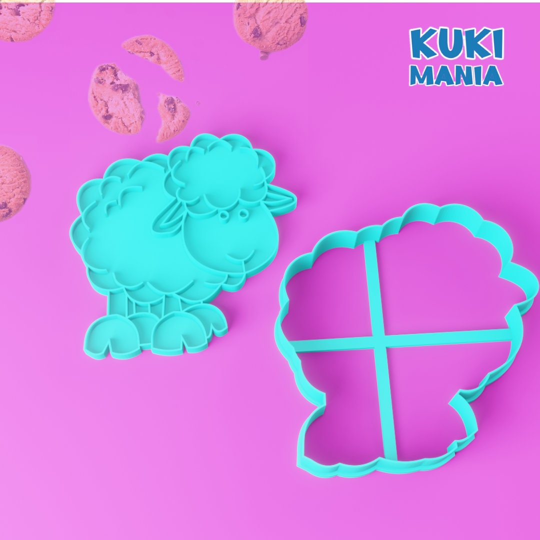 Farm Sheep Stamp and Cookie Cutter , Sheep Cookie Farm Cookie - Etsy