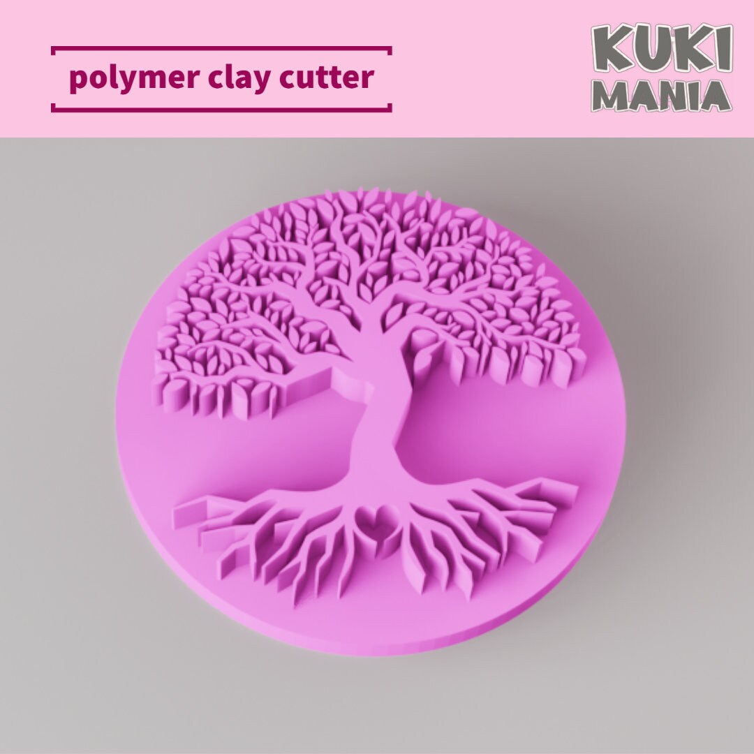 Life of Tree Polymer Clay Cutter Nature Life Polymer Clay Cutter - Etsy