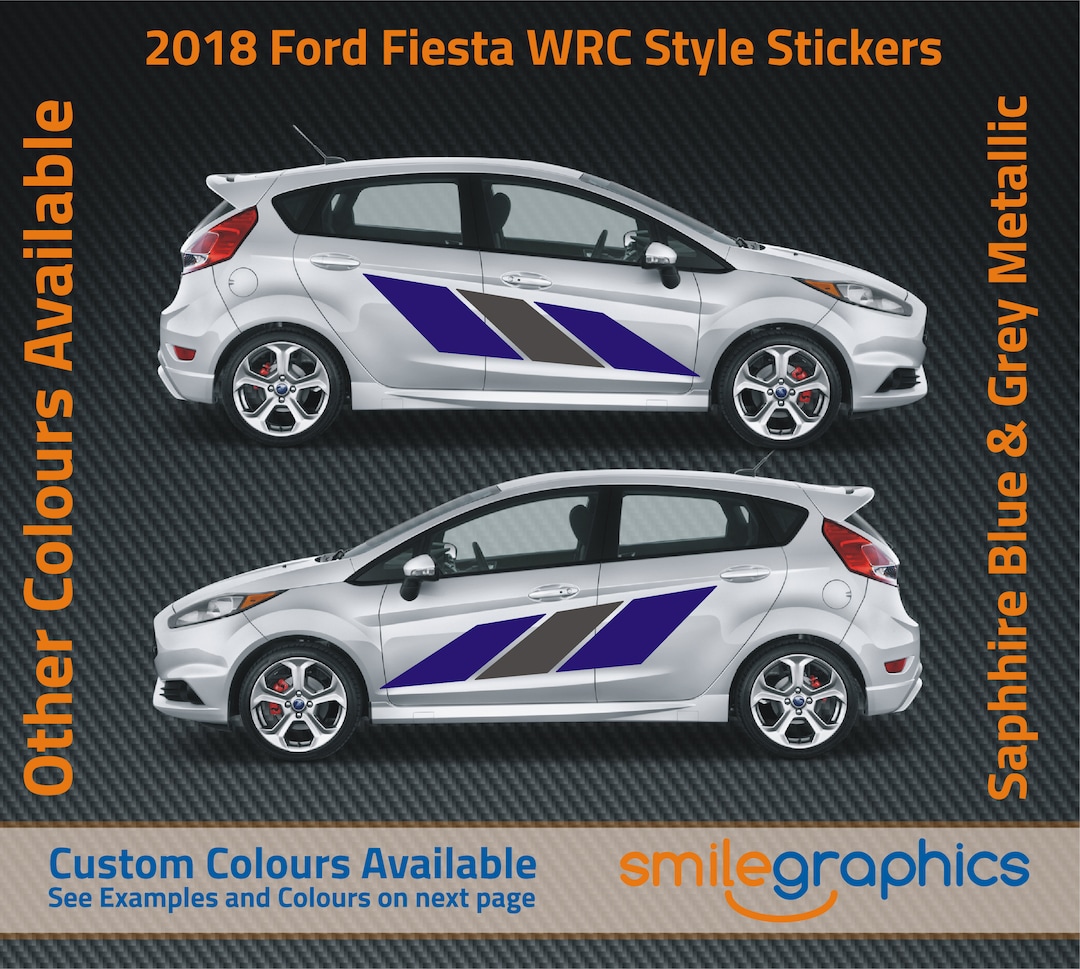 Ford Fiesta Stripe Kit Stickers Decals - Other Colours Available ...