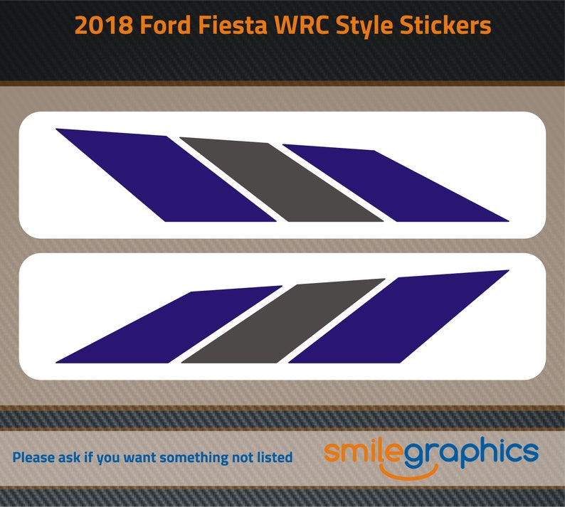 Ford Fiesta Stripe Kit Stickers Decals Other Colours Available Please ...