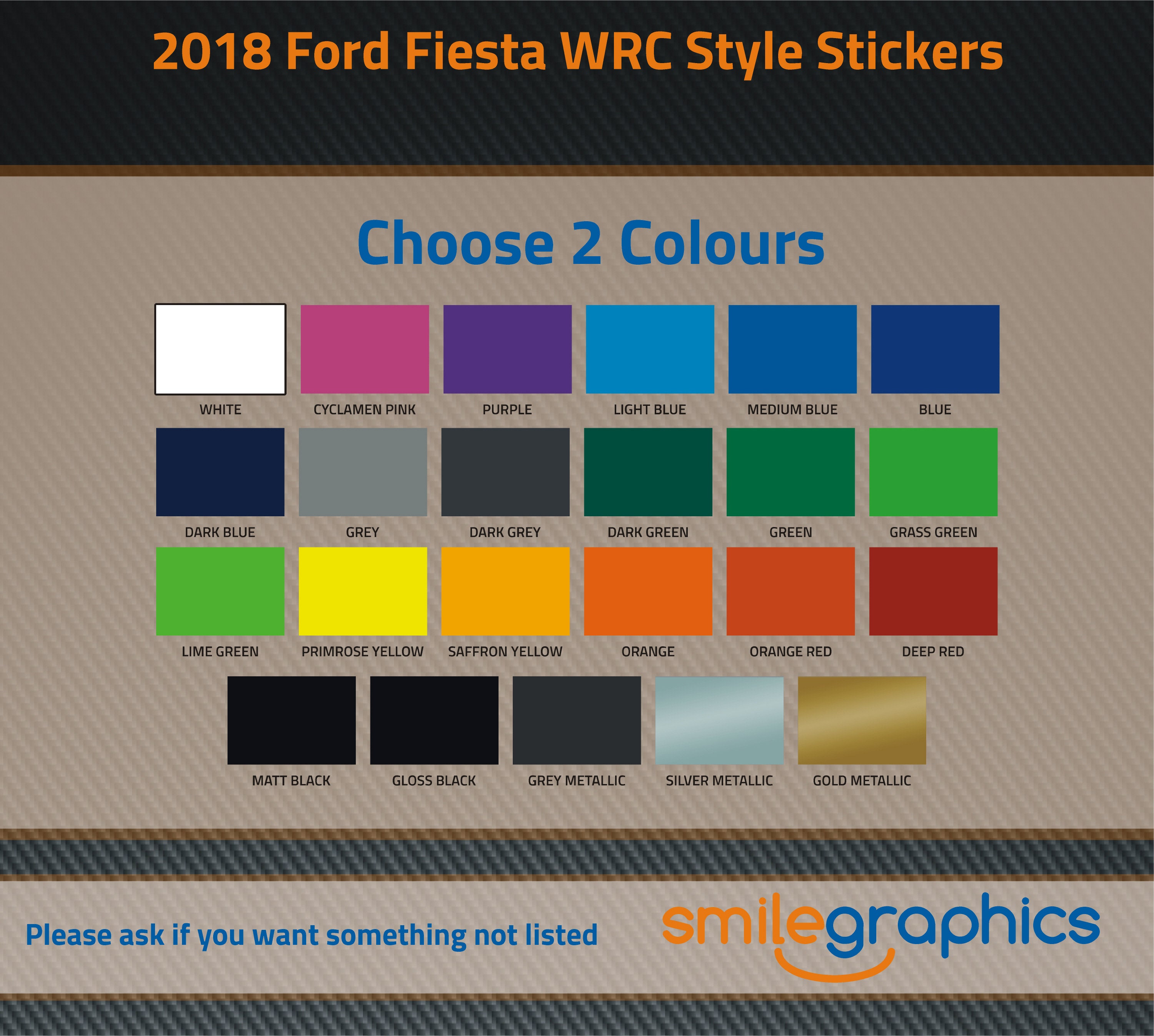 Ford Fiesta Stripe Kit Stickers Decals Other Colours Available Please ...