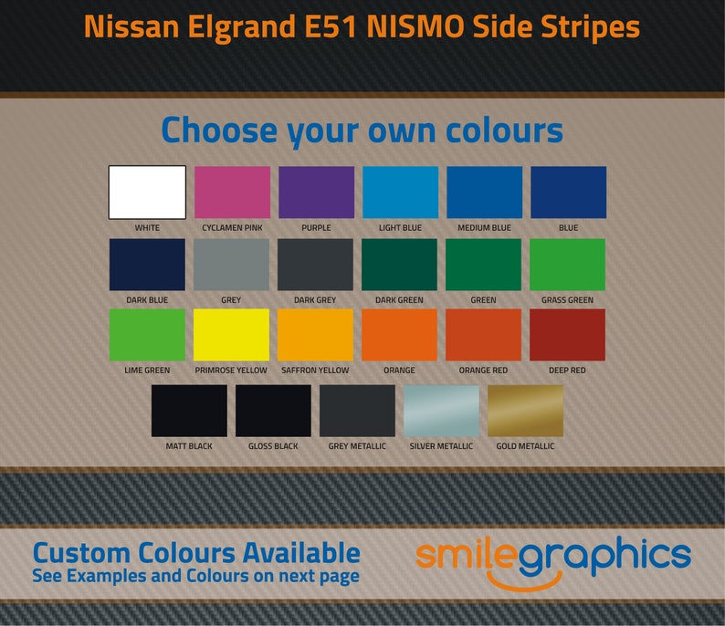 Nissan Elgrand E51 Stripe Kit Stickers Decals - Other Colours Available ...