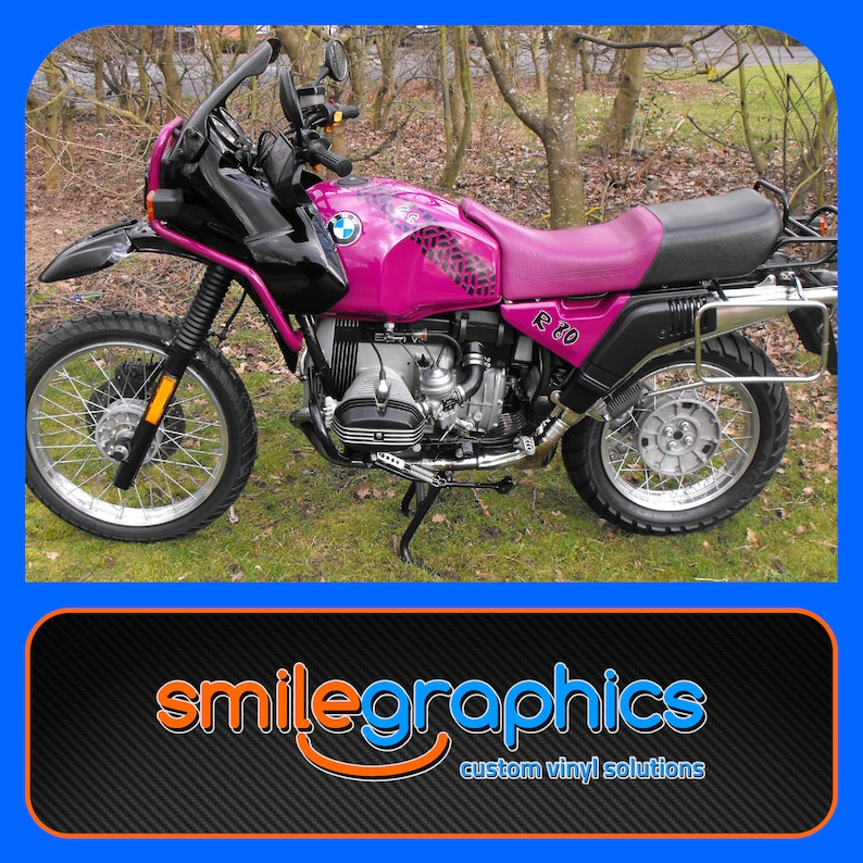 BMW R100 Gs R 80 Gs Pd Paris Dakar E91 Tank & Battery Cover Decals ...