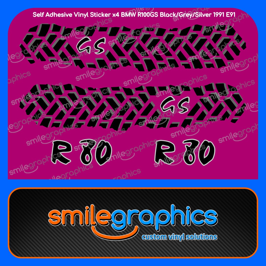 BMW R100 Gs R 80 Gs Pd Paris Dakar E91 Tank & Battery Cover Decals ...