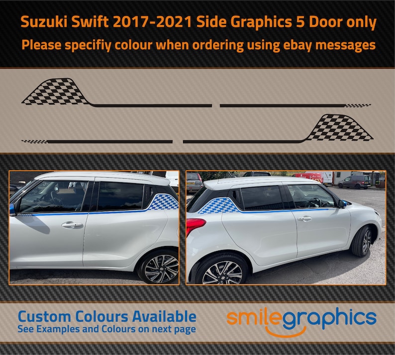 Suzuki Swift Sport Decals Stickers Graphics 2017-2021 5 Door Only ...