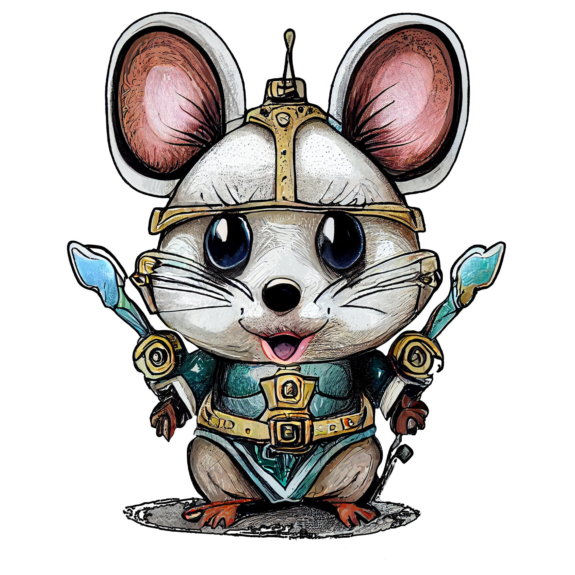 Mouse Digital Art Download. Mouse Clipart Instant Download. Mouse Print ...